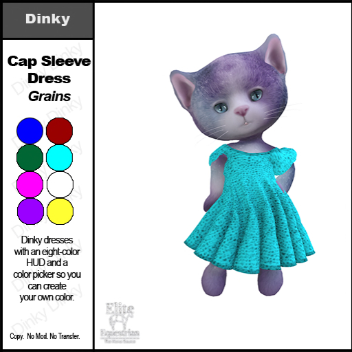 Second Life Marketplace E Dinky Cap Sleeve Dress Grains Add
